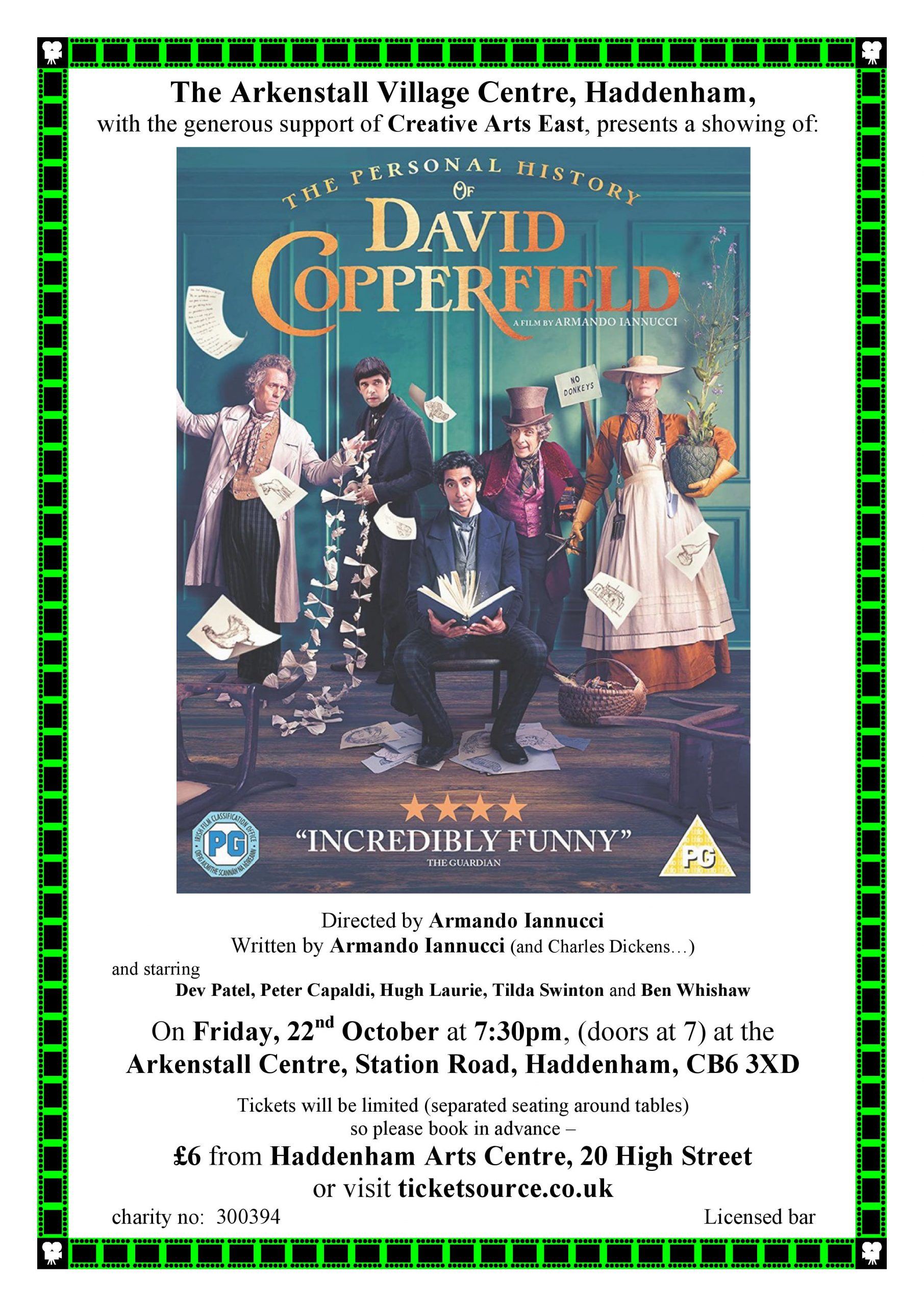 David Copperfield poster | Arkenstall Village Centre